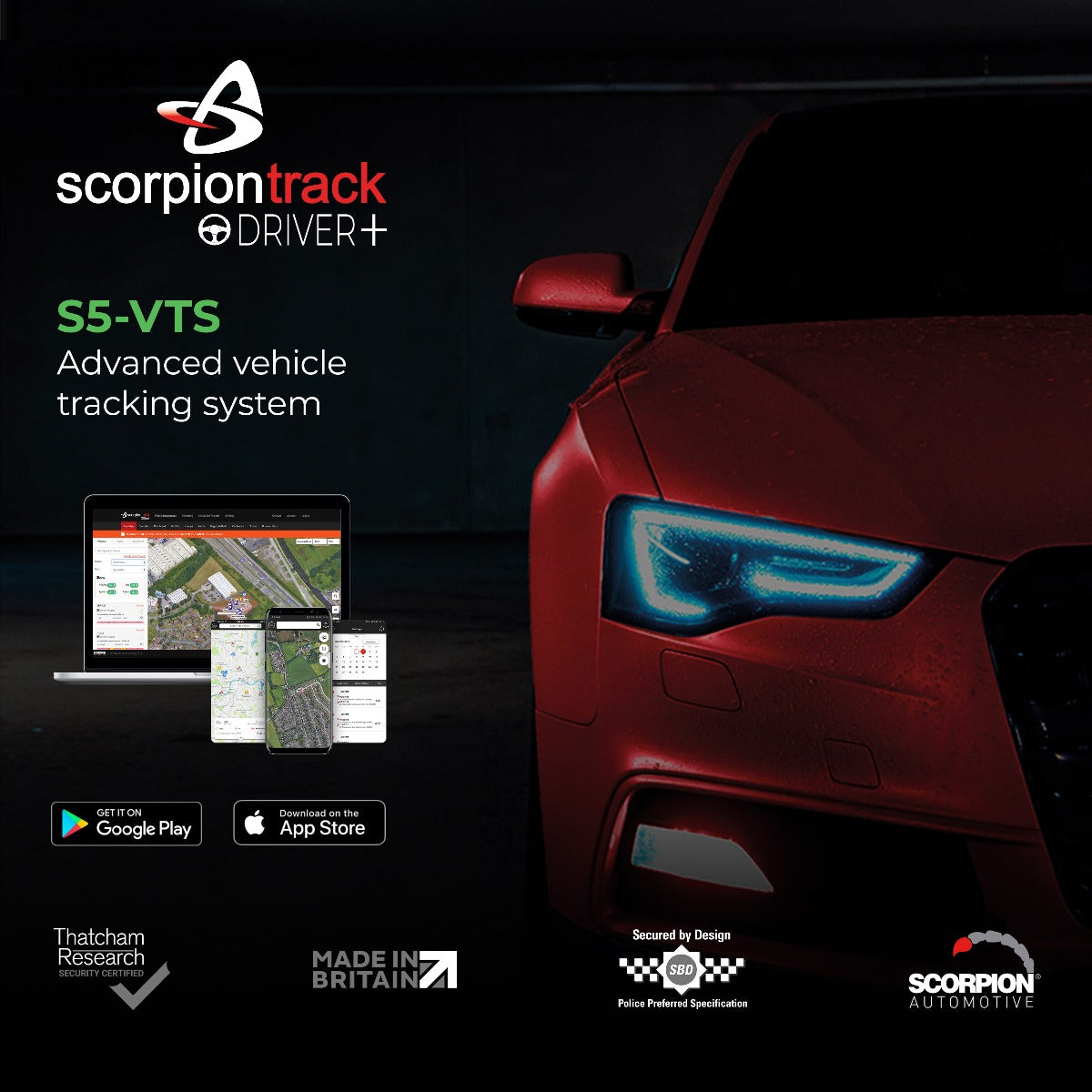 ScorpionTrack S5 VTS Plus Thatcham S5 Plus Tracker